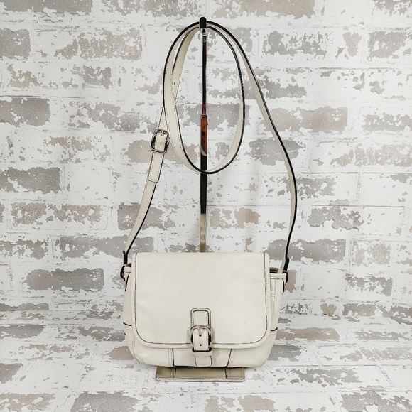 Coach | Bags | Coach Hadley Leather Off White Leather Wsilver Hw F29763 Field Bag 966 | Poshmark